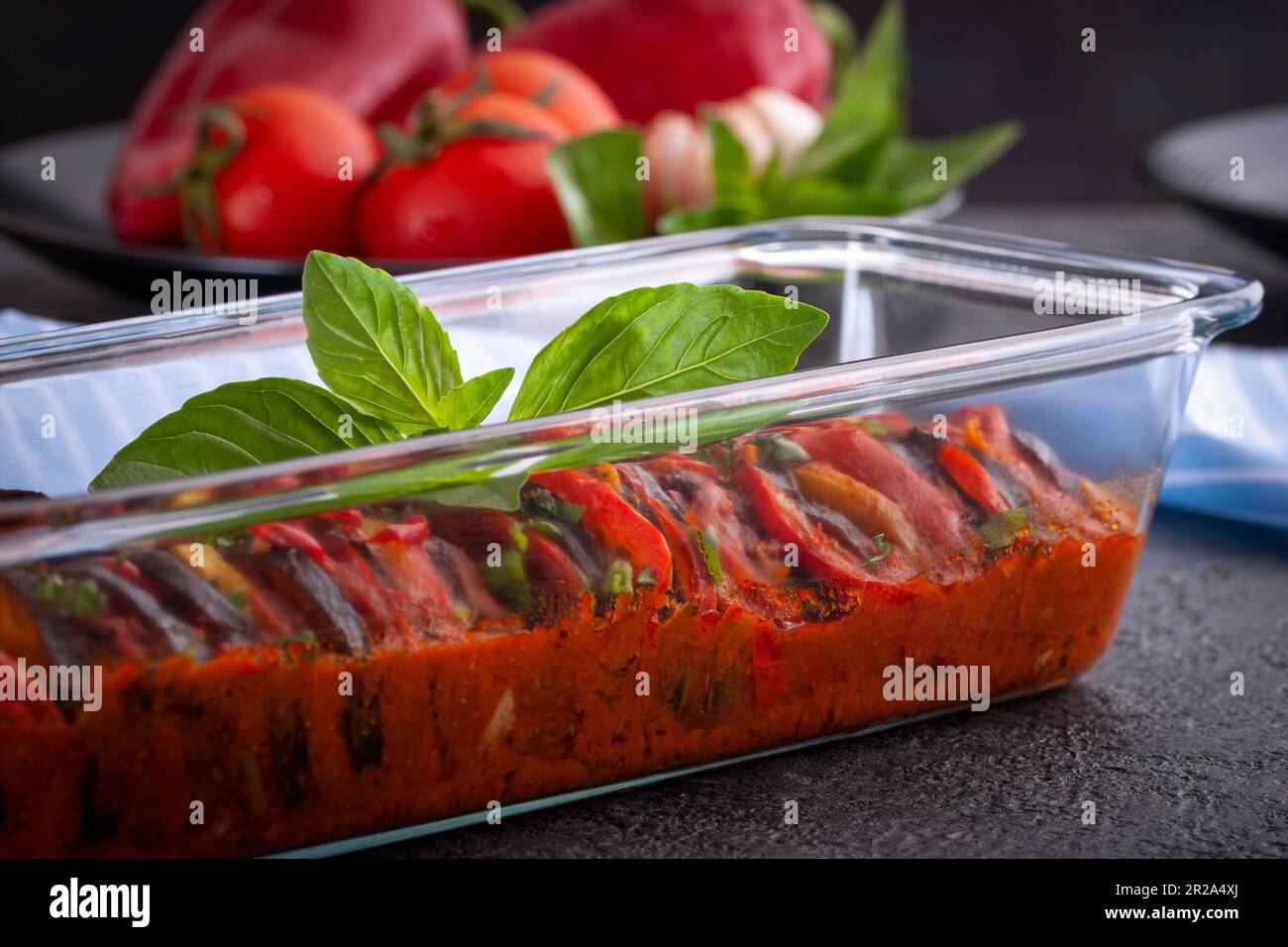 A dish of French cuisine - Ratatouille. Dish of the fall season Stock ...