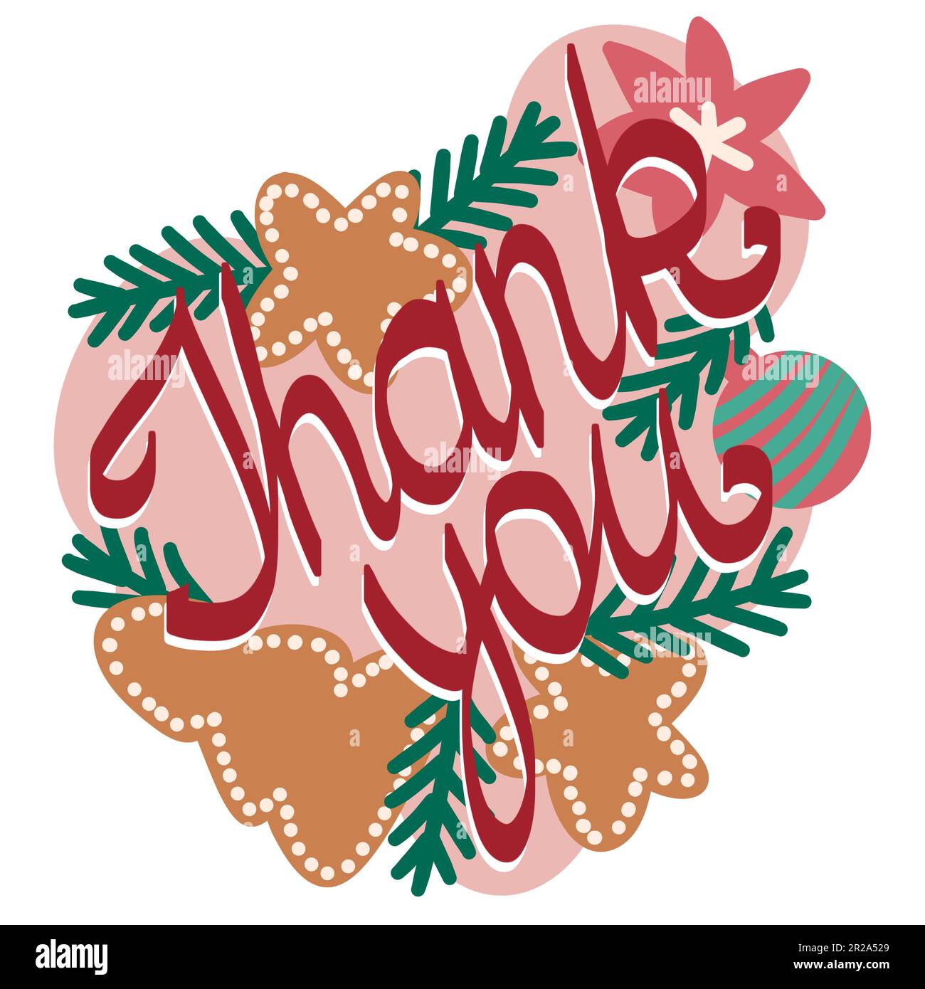 Thank You Card Clip Art Vector Illustration Of Tropical Flowers Frame
