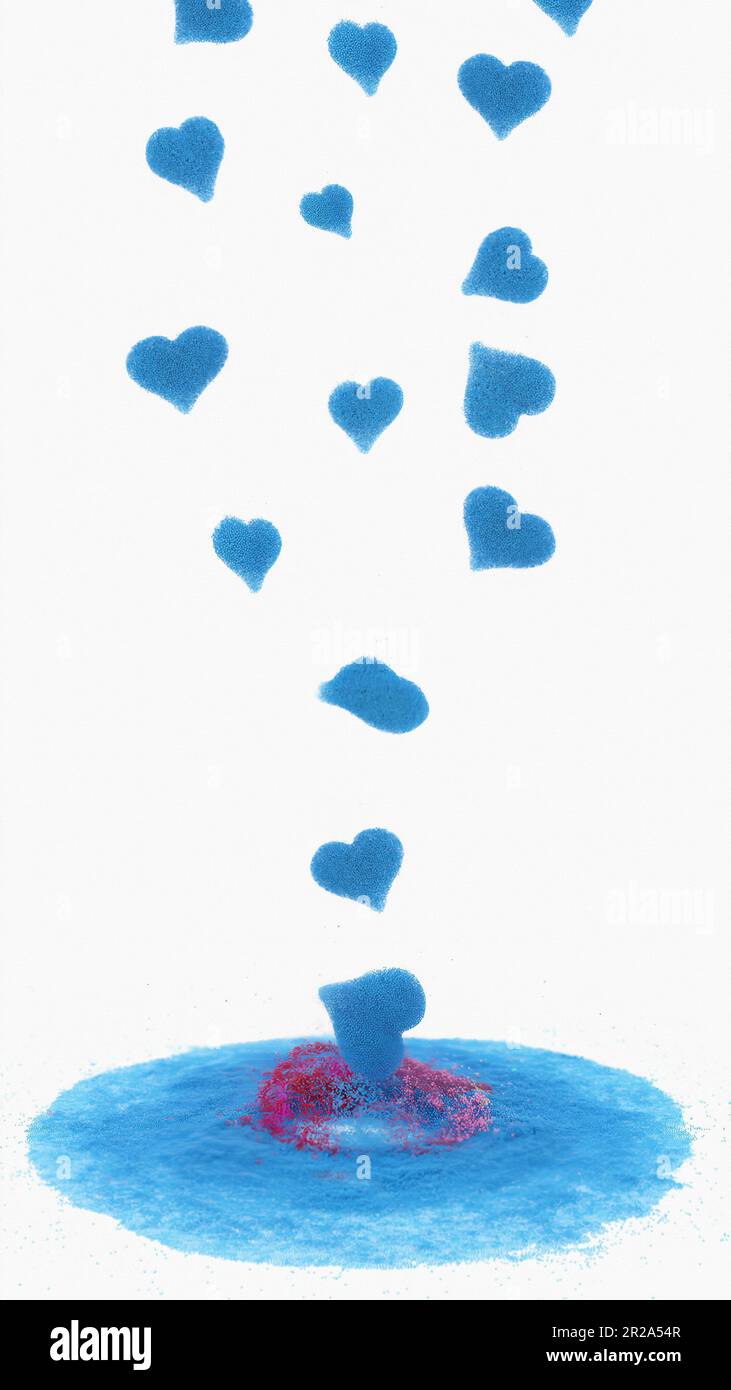 Rain of hearts hi-res stock photography and images - Alamy