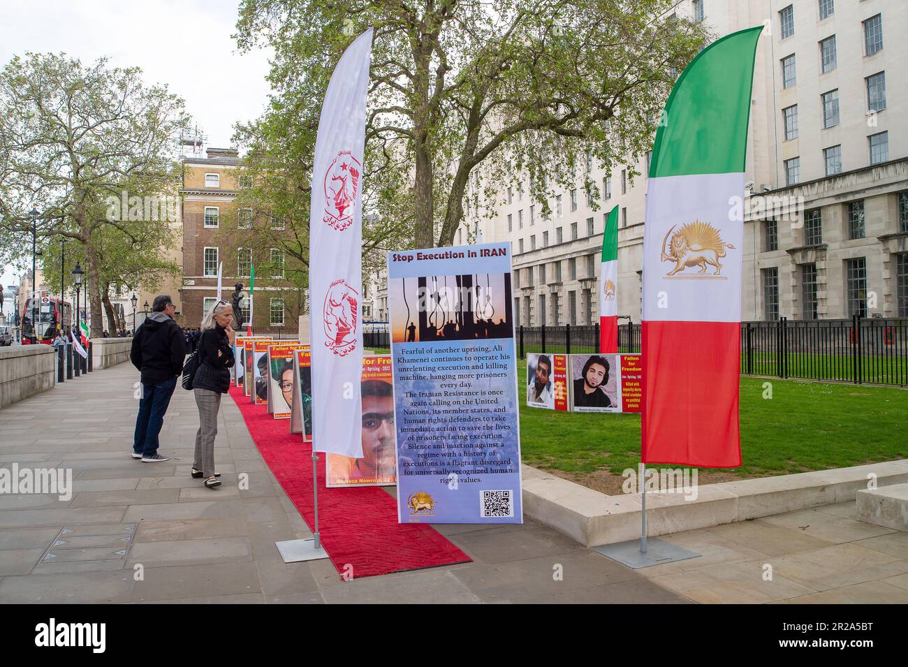 Whitehall, London, UK. 17th May, 2023. A Stop Execution in Iran Protest ...