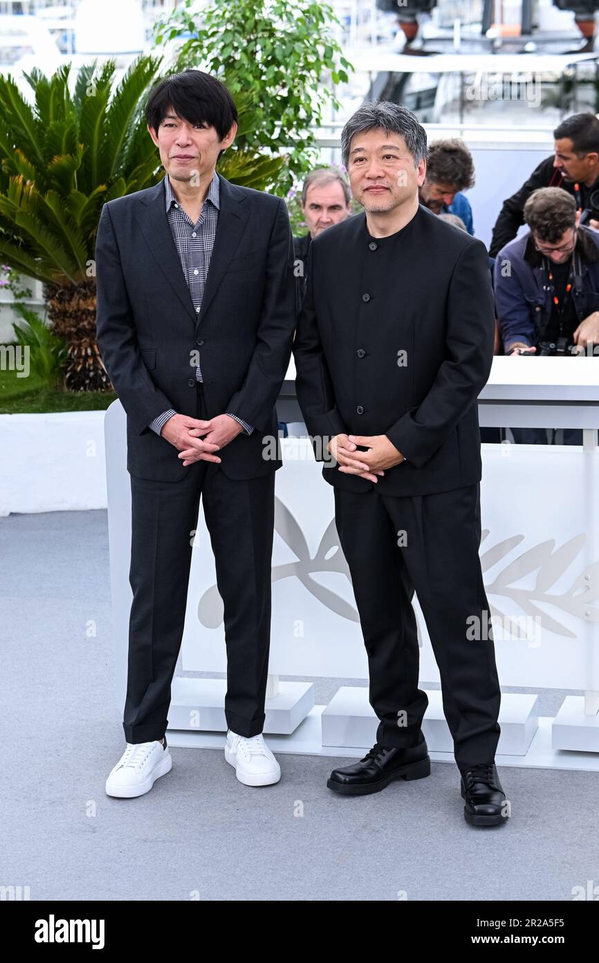 Cannes, France. 18th May, 2023. Yuji Sakamoto, Hirokazu Kore-Eda 76th ...