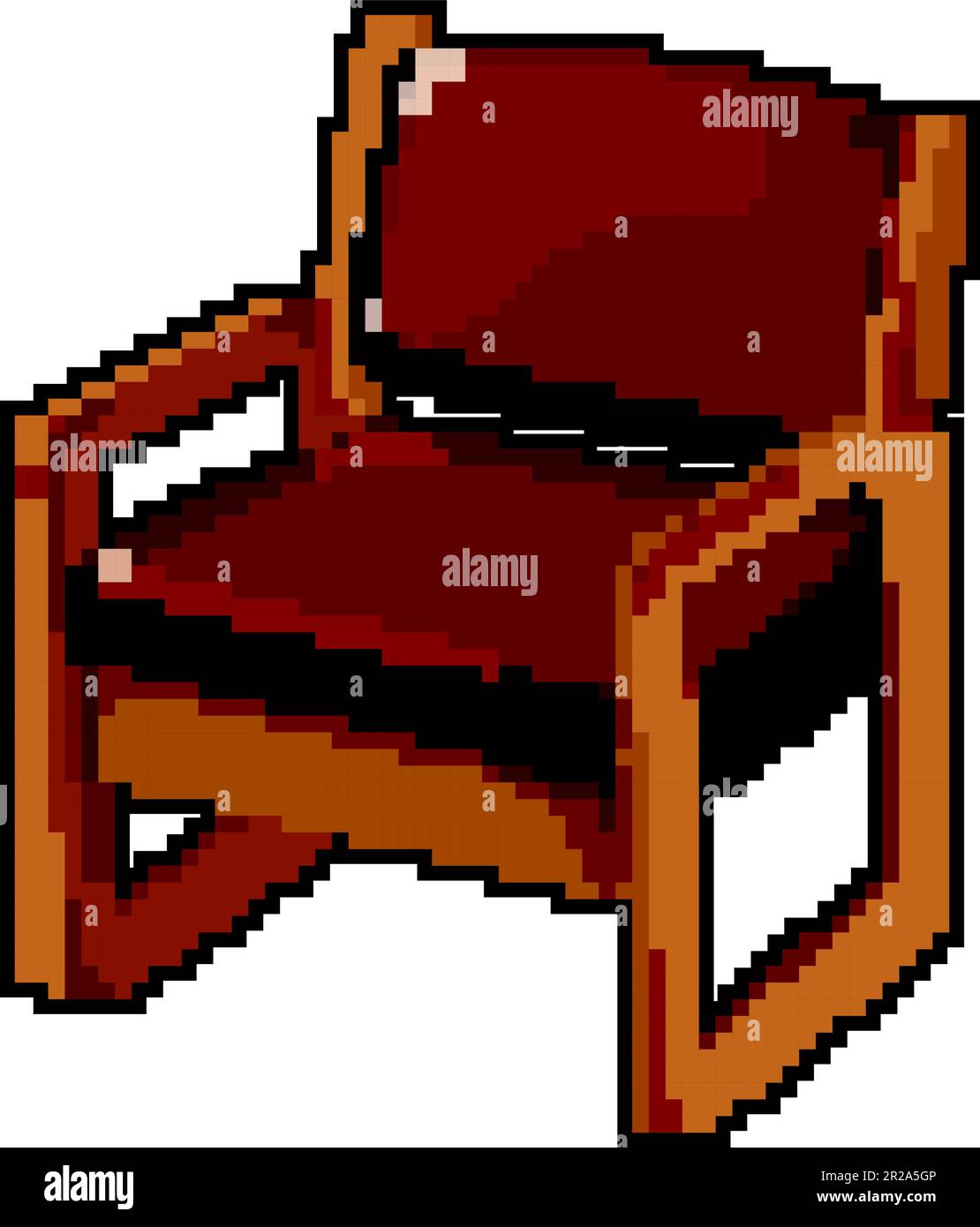 object wooden chair game pixel art vector illustration Stock Vector ...