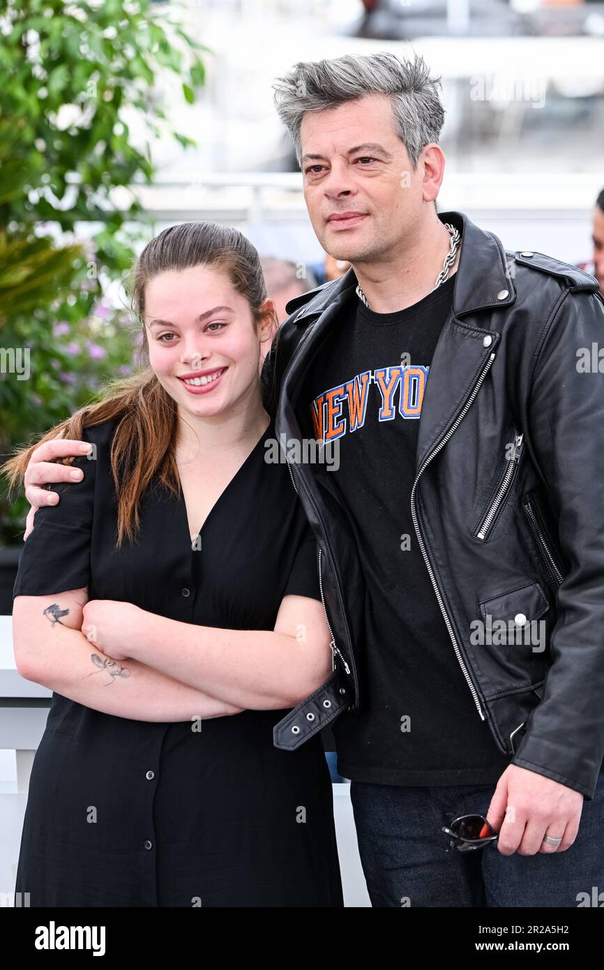 Cannes, France. 18th May, 2023. Anna Biolay, Benjamin Biolay 76th ...