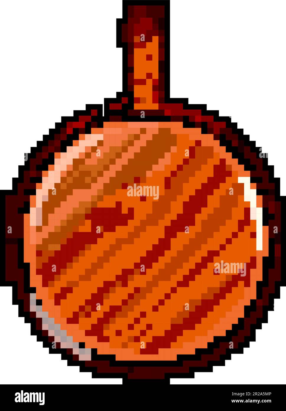 kitchen wooden pizza board game pixel art vector illustration Stock ...