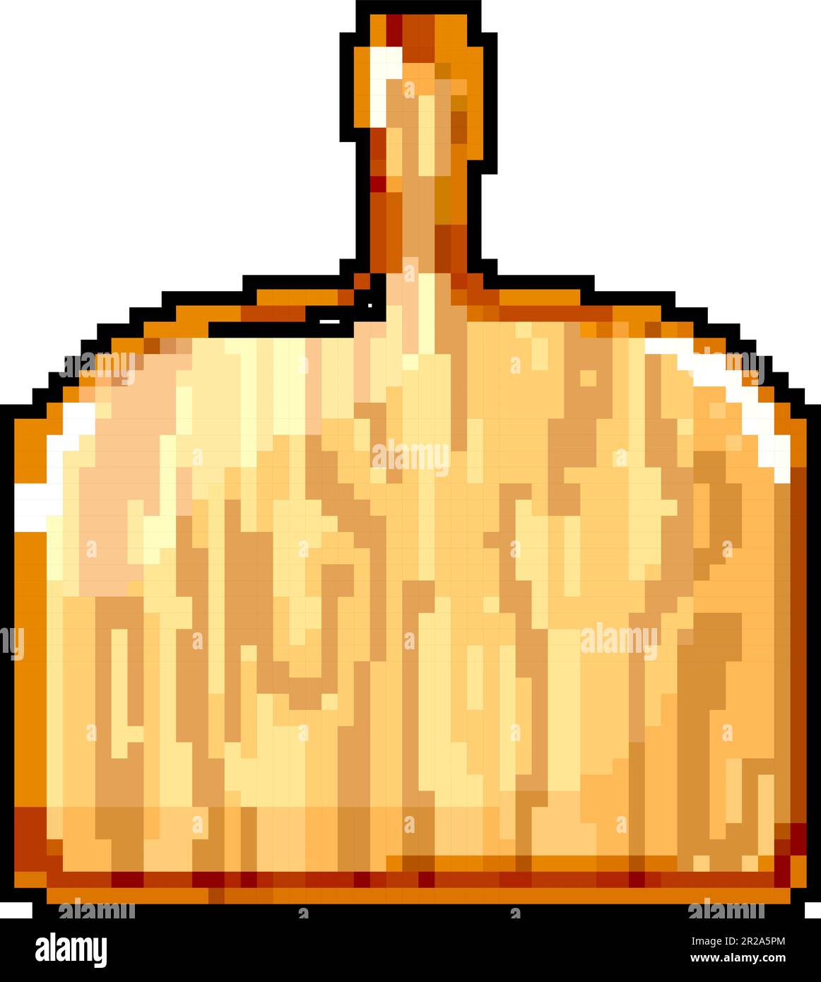 surface wooden pizza board game pixel art vector illustration Stock ...
