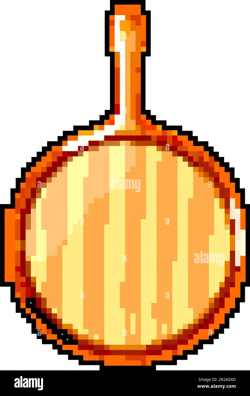 tray wooden pizza board game pixel art vector illustration Stock Vector ...