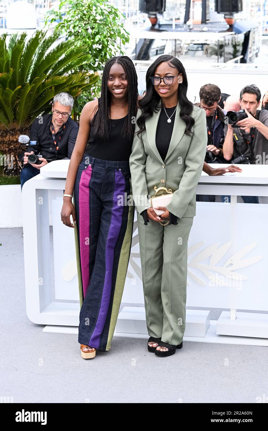 Cannes, France. 18th May, 2023. Suzy Bemba, Esther Gohourou 76th Cannes ...