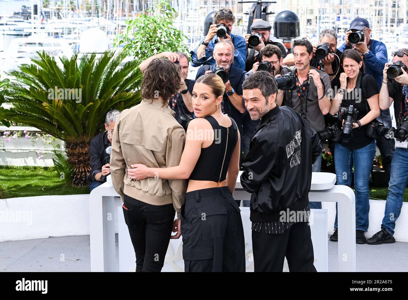 Cannes, France. 18th May, 2023. Paul Kircher, Adele Exarchopoulos ...