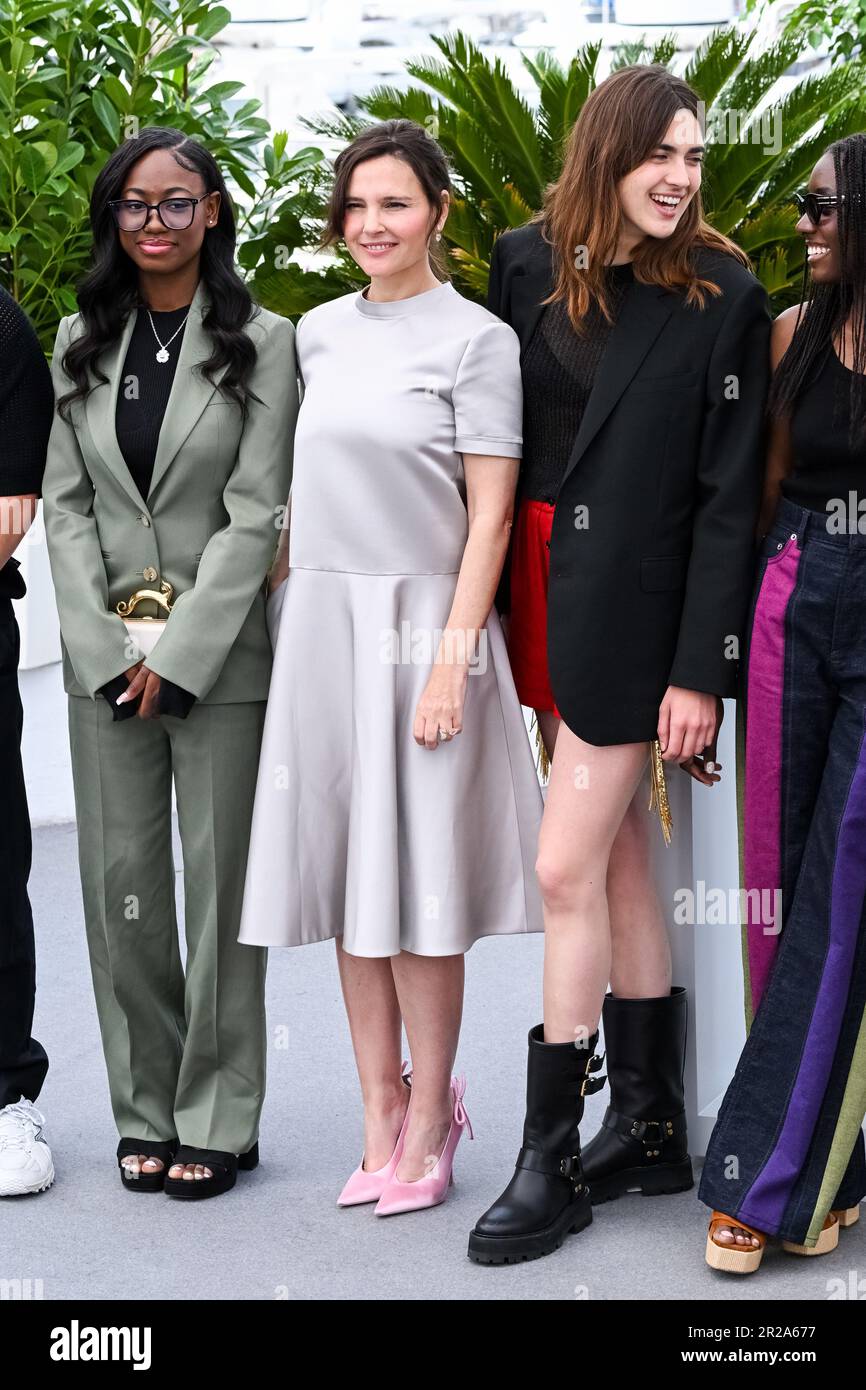 Cannes, France. 18th May, 2023. Esther Gohourou, Virginie Ledoyen ...