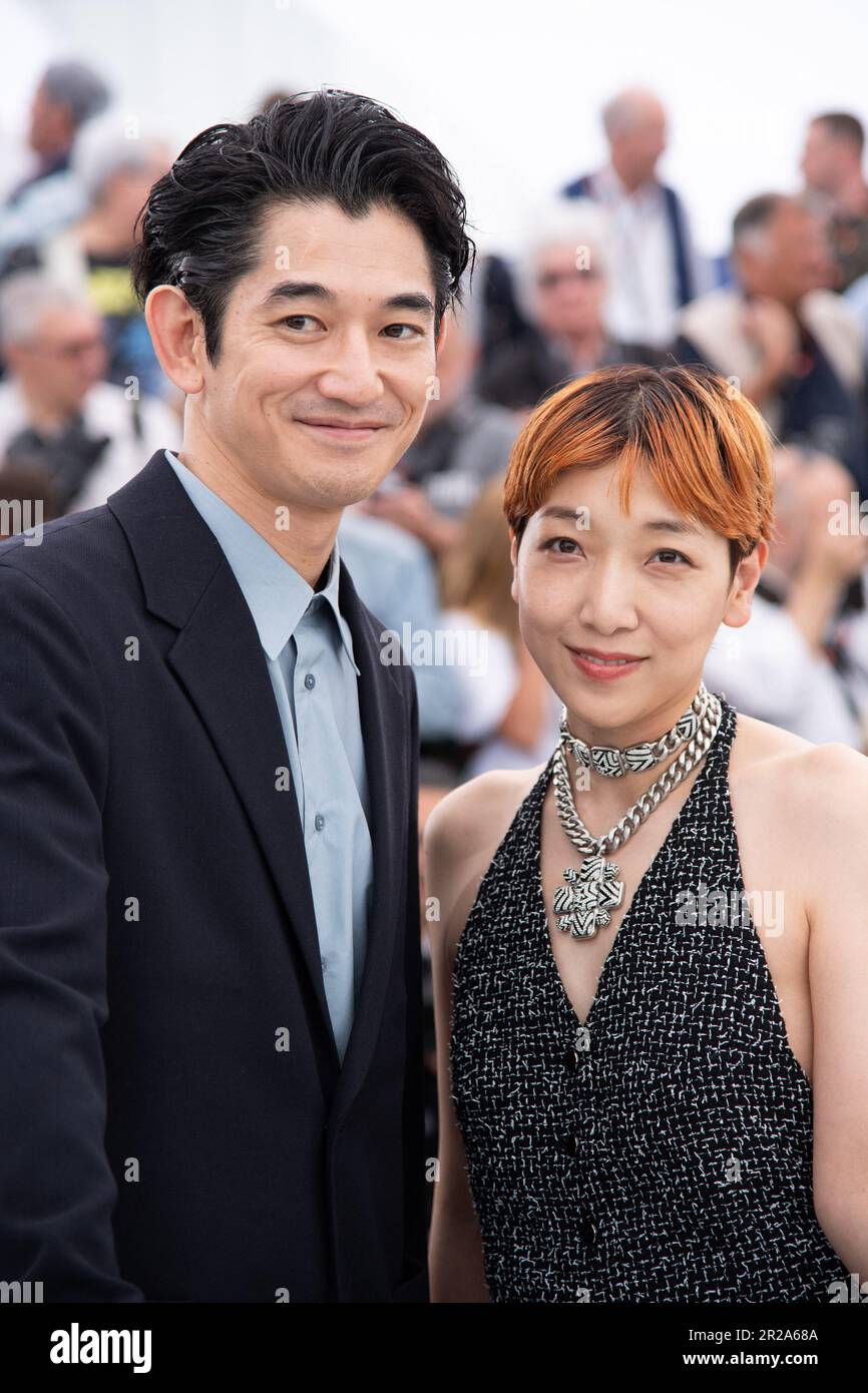 Cannes, France. 18th May, 2023. Eita Nagayama and Sakura Ando attending the Monster Photocall as ...