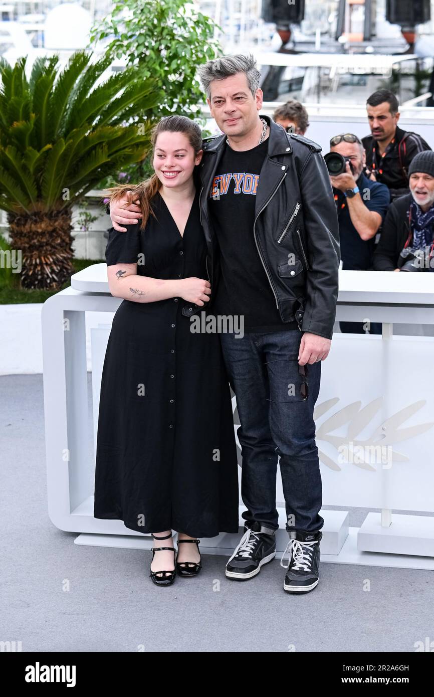 Cannes, France. 18th May, 2023. Anna Biolay, Benjamin Biolay 76th ...