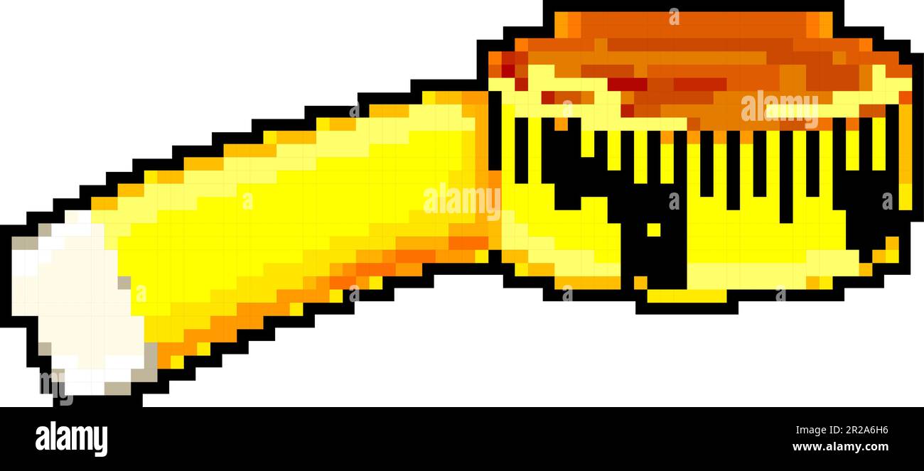 length yellow measuring tape game pixel art vector illustration Stock ...