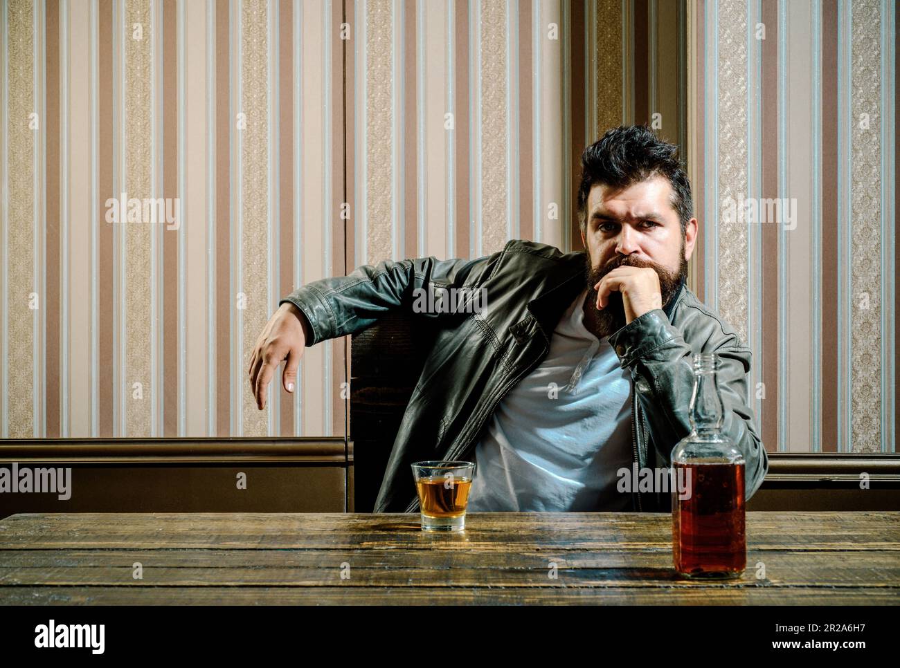 Man alcohol abuse. Drunk man in alcoholism problem, alcohol abuse and ...