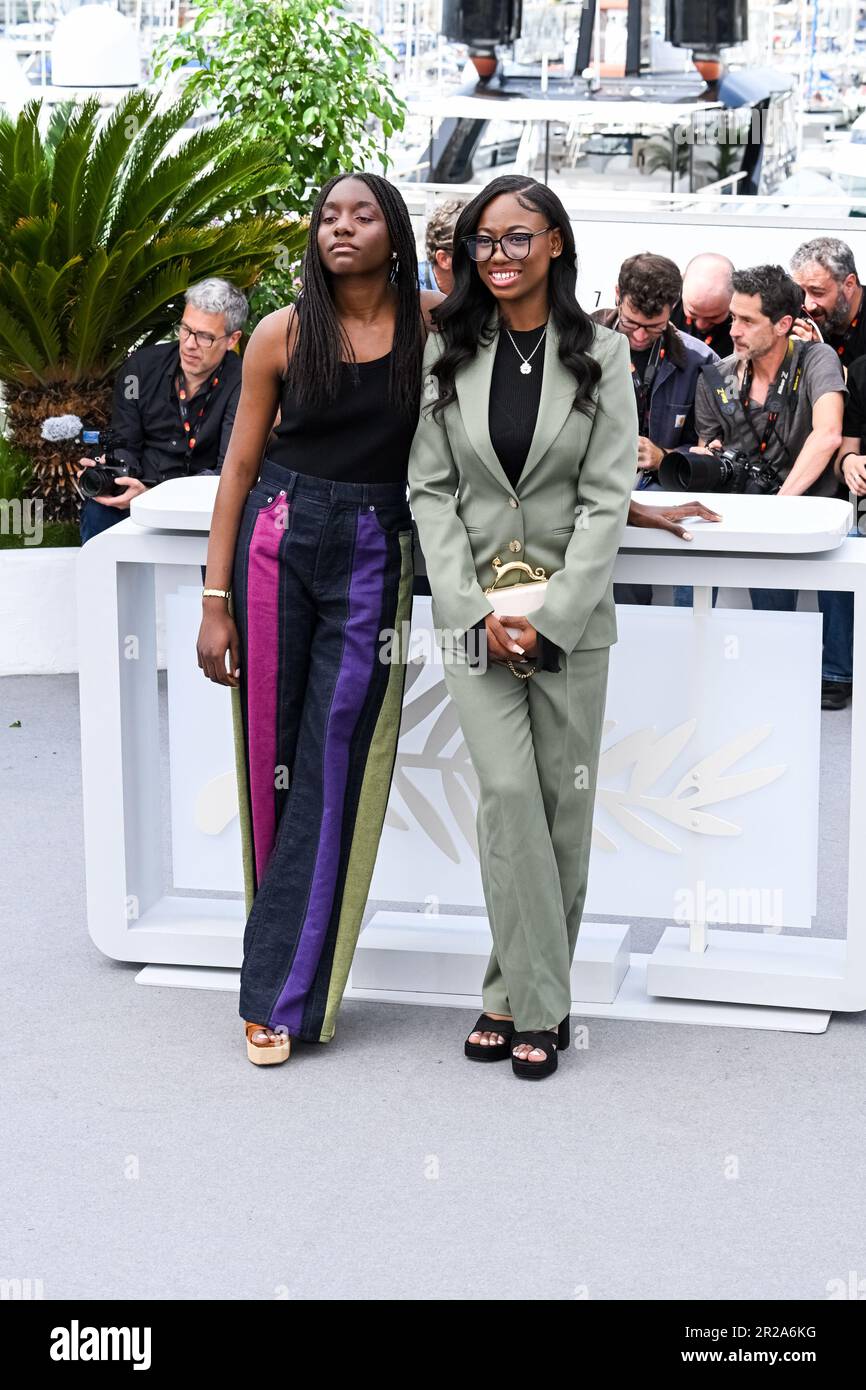Cannes, France. 18th May, 2023. Suzy Bemba, Esther Gohourou 76th Cannes ...