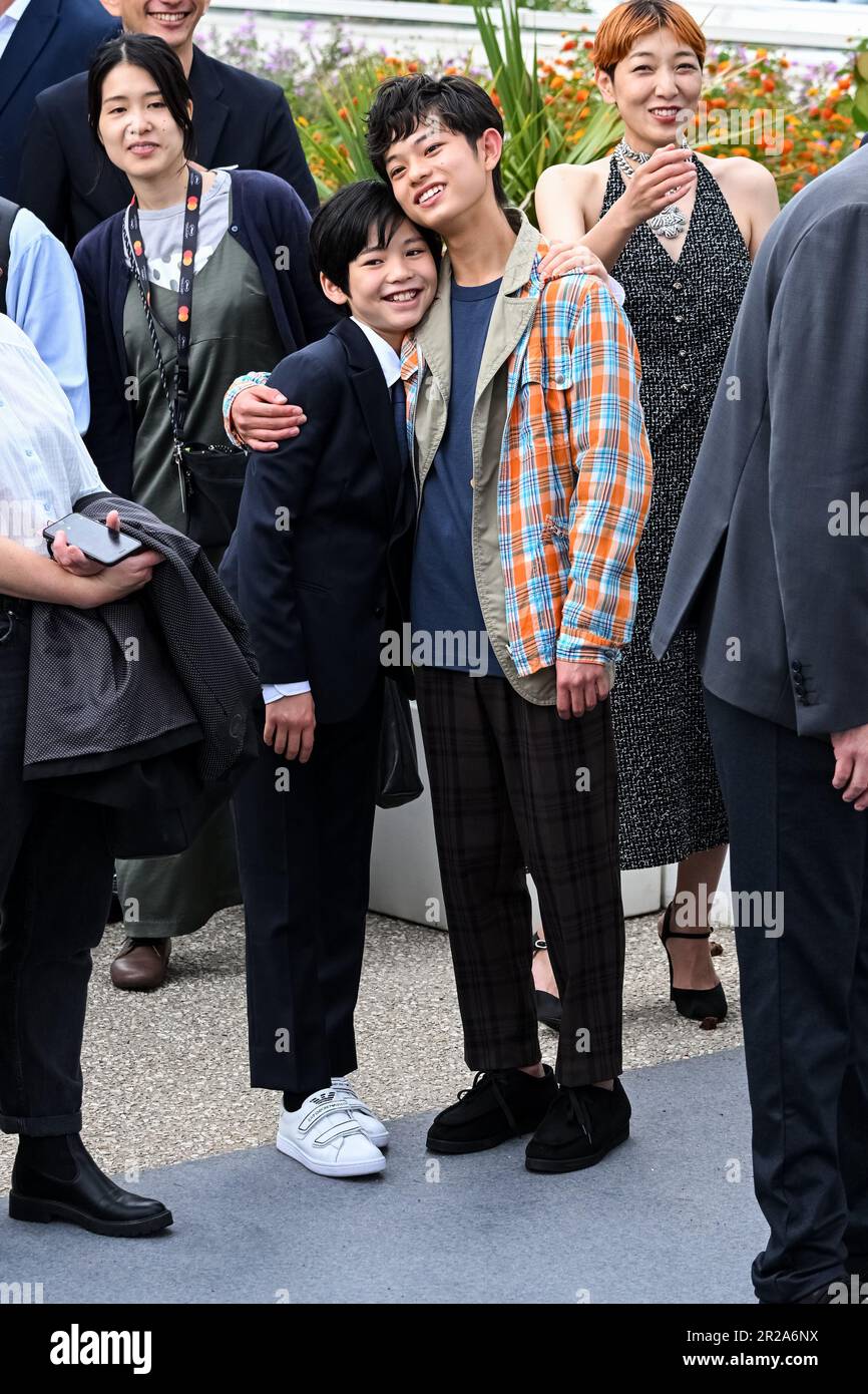 Cannes, France. 18th May, 2023. Hinata Hiiragi, Soya Kurokawa 76th Cannes Film Festival ...
