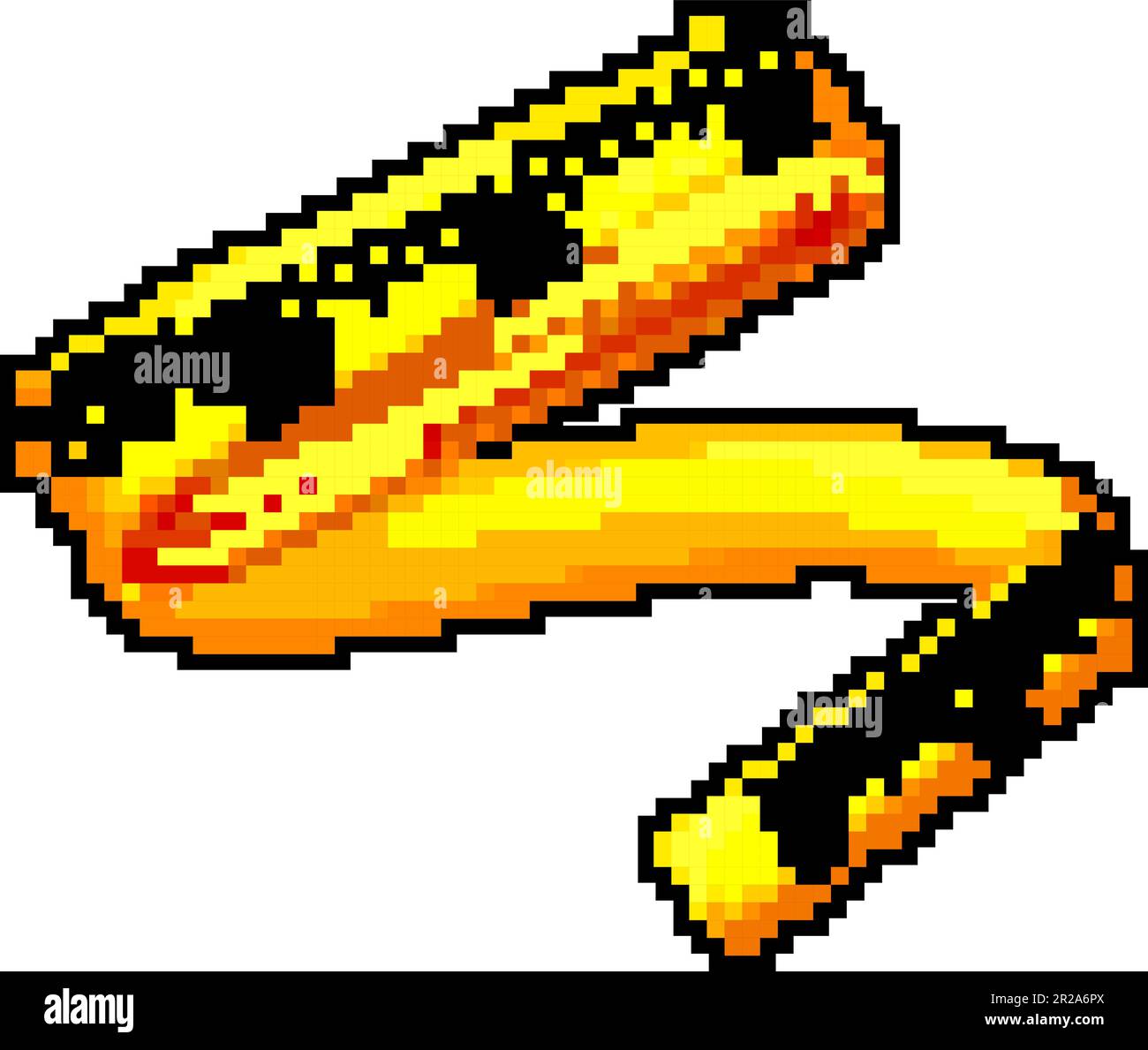 work yellow measuring tape game pixel art vector illustration Stock ...