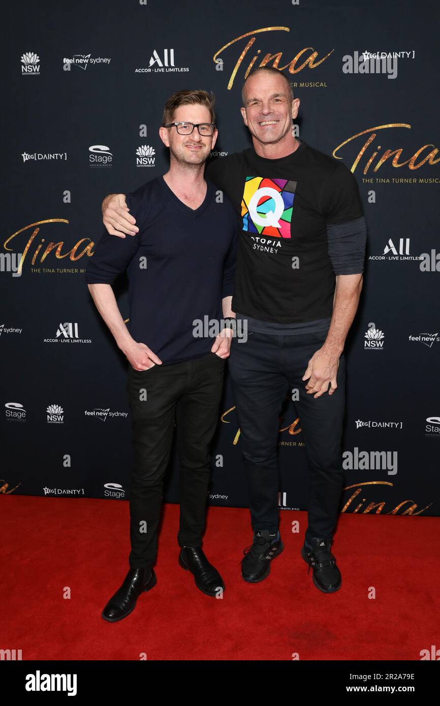 May 18, 2023: IAN ROBERTS (R) attends the Opening Night Australian Premiere of 'Tina - The Tina ...