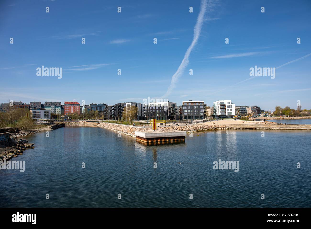 Newly built Kalarand residential buildings by the sea, part of Kalamaja ...