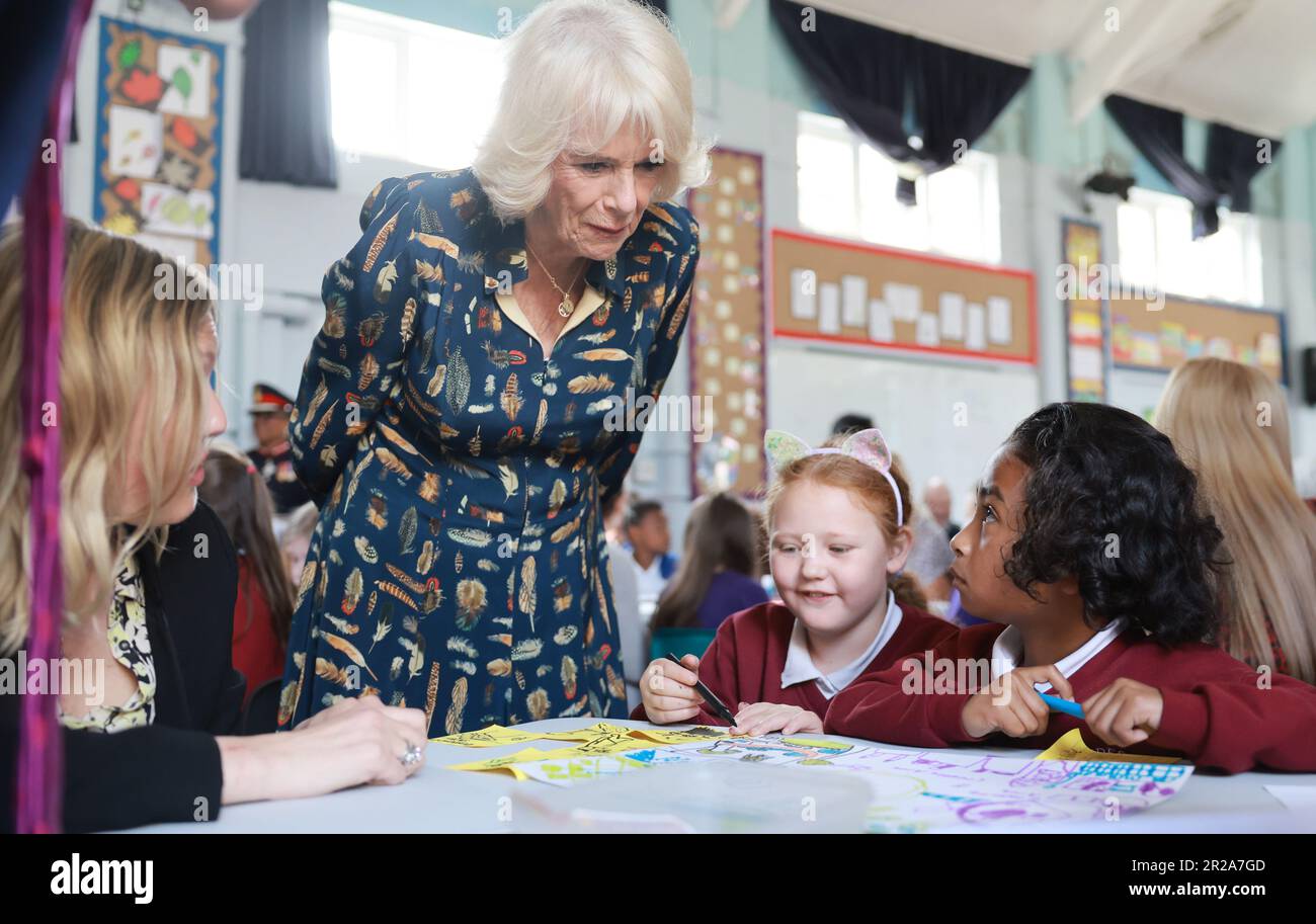 Queen Camilla launches the Coronation Libraries initiative at ...