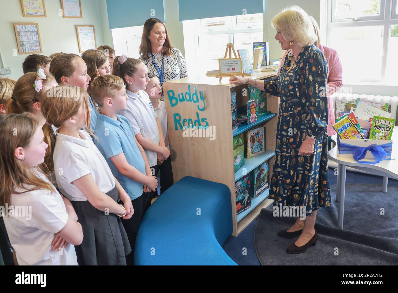 Queen Camilla launches the Coronation Libraries initiative at ...
