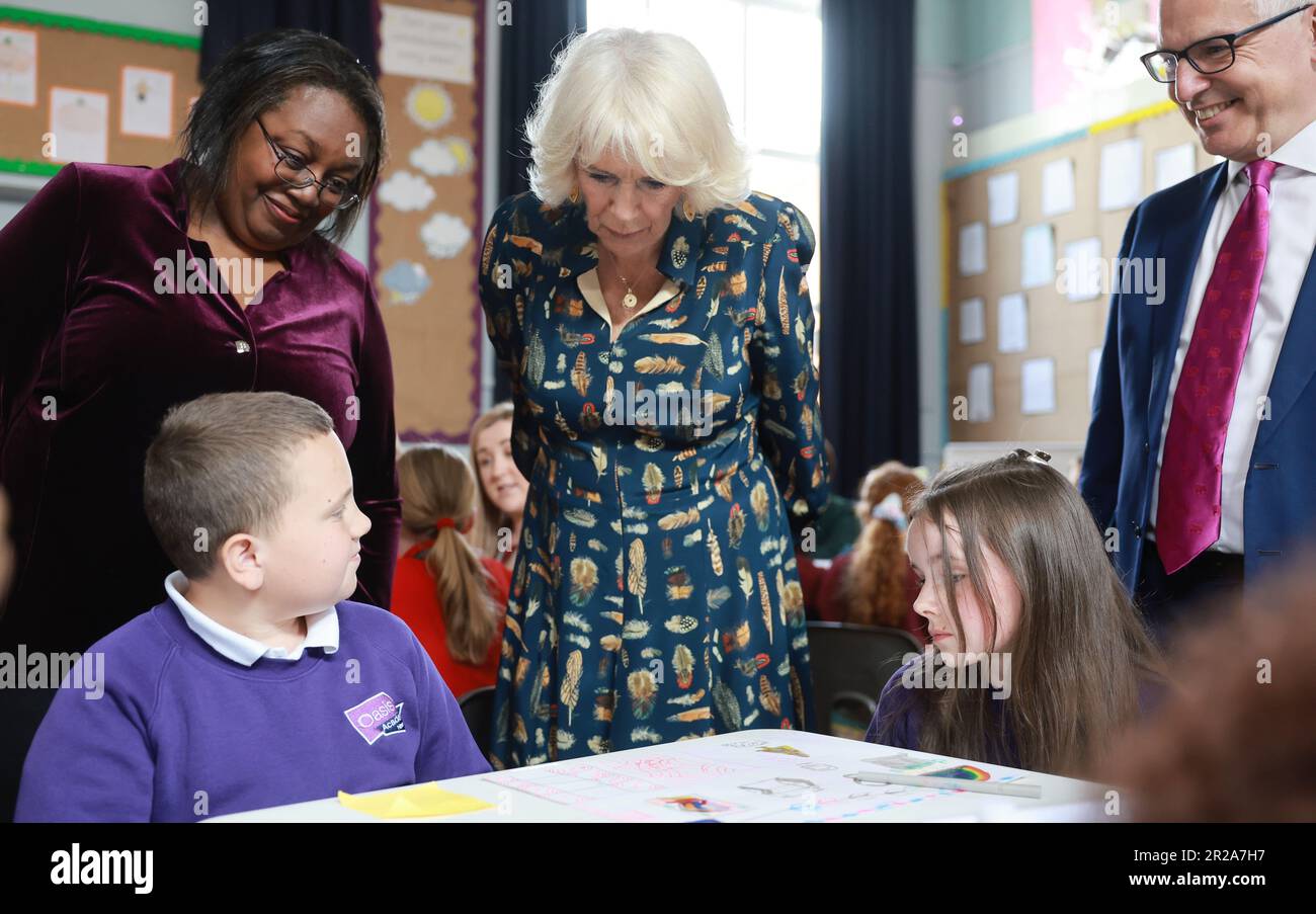 Queen Camilla launches the Coronation Libraries initiative at ...