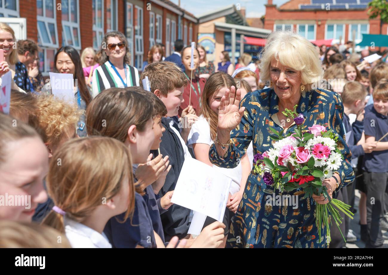 Queen Camilla launches the Coronation Libraries initiative at ...