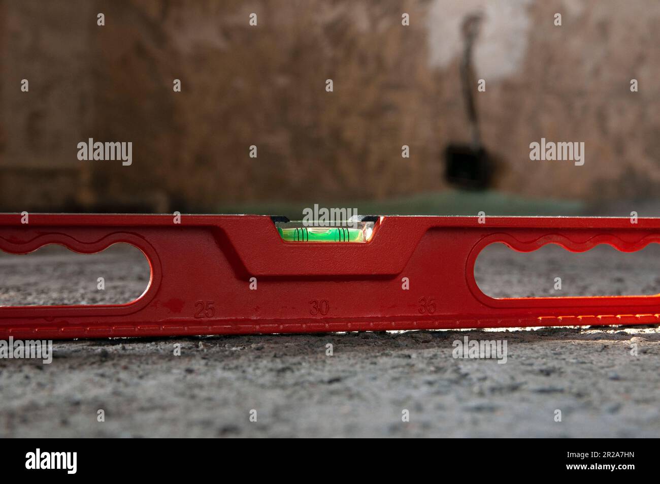 Measuring tool of rectangular shape made of plastic and metal with ...