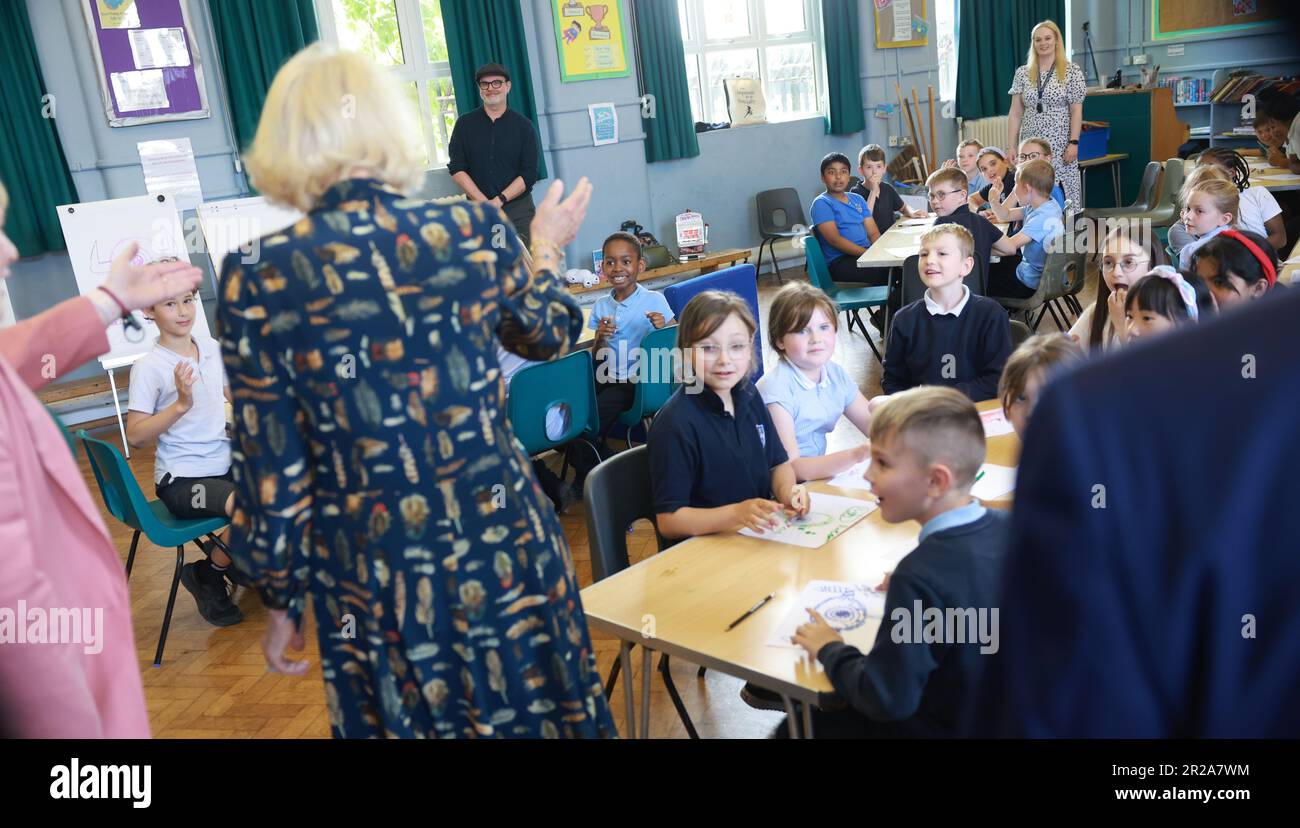 Queen Camilla launches the Coronation Libraries initiative at ...