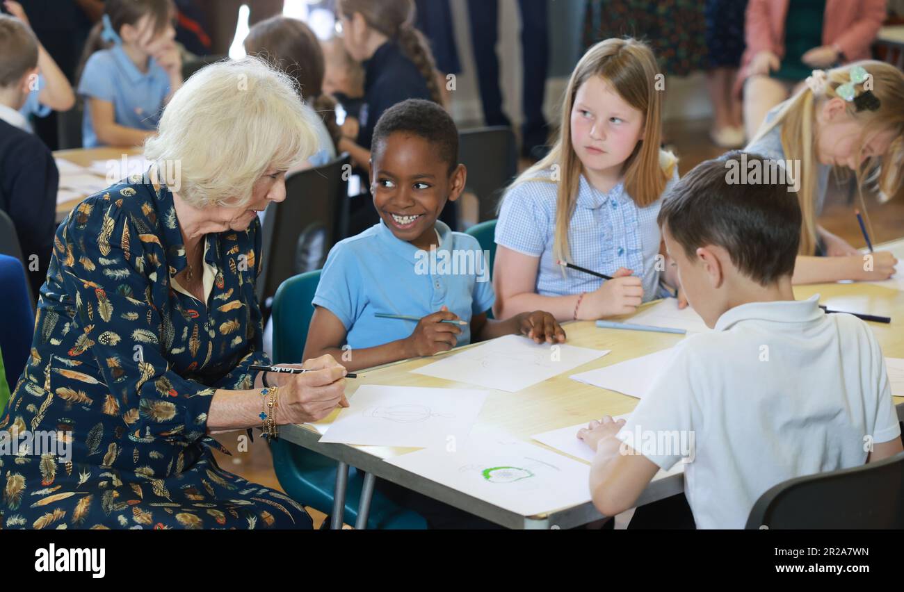 Queen Camilla launches the Coronation Libraries initiative at ...