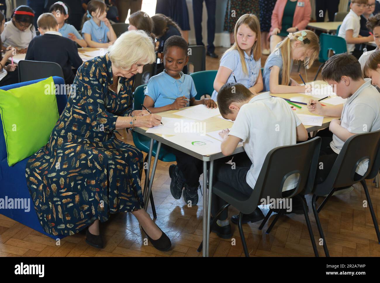 Queen Camilla launches the Coronation Libraries initiative at ...