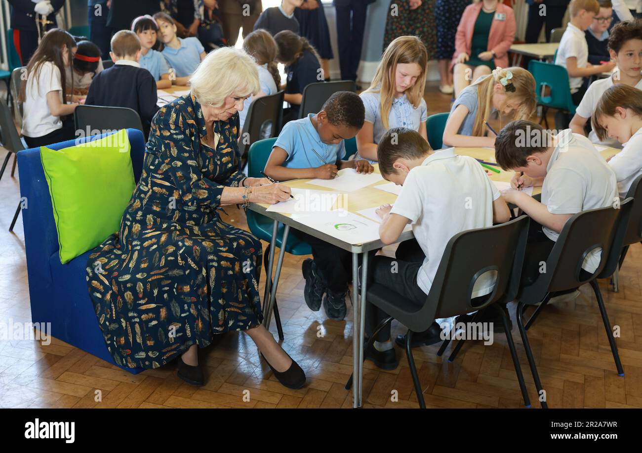 Queen Camilla launches the Coronation Libraries initiative at ...