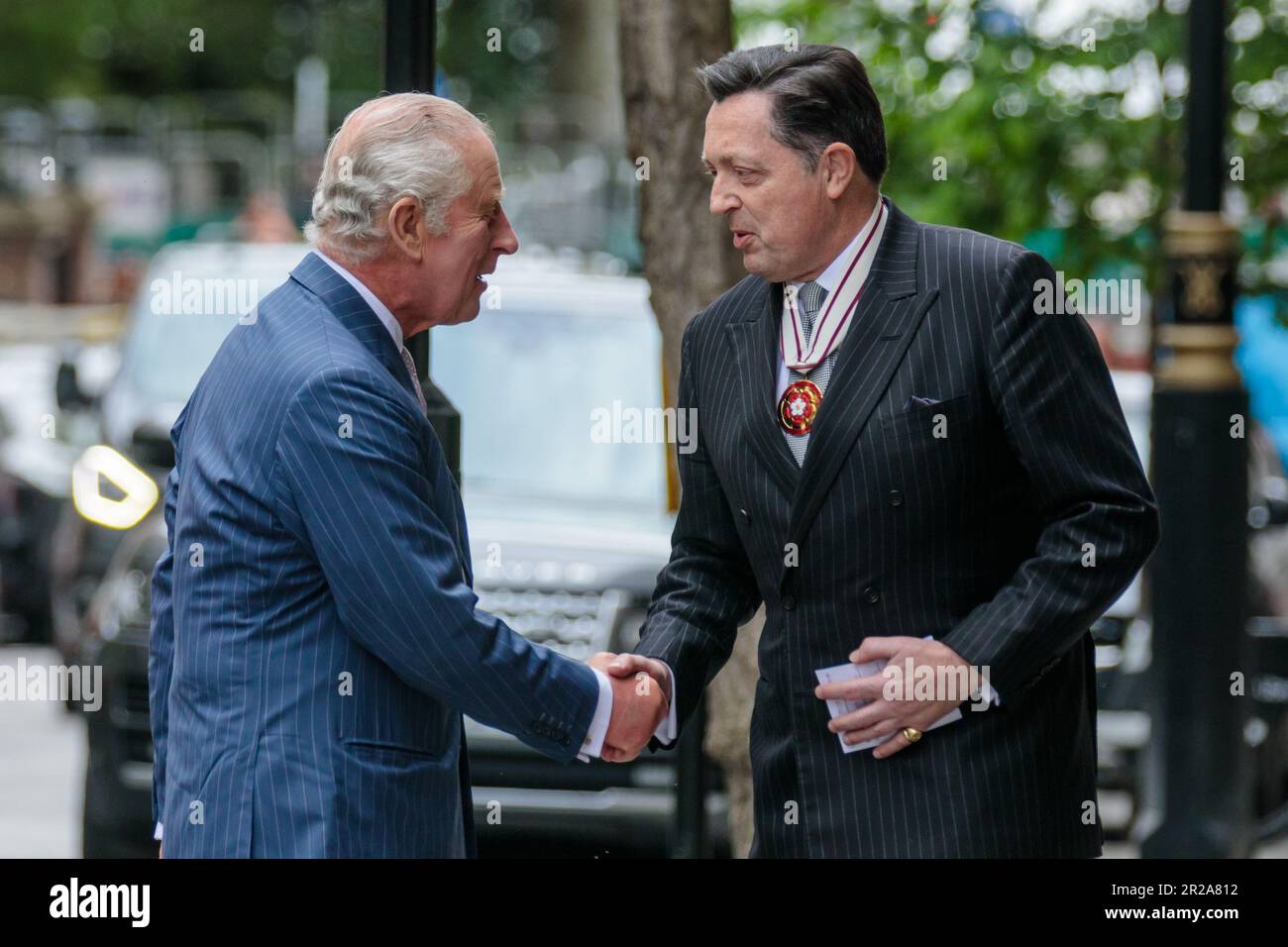 180 Studios, London, UK. 18th May 2023. King Charles greeted by Stuart ...