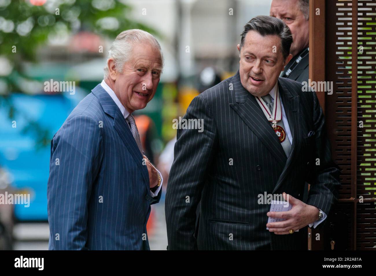 180 Studios, London, UK. 18th May 2023. King Charles greeted by Stuart ...