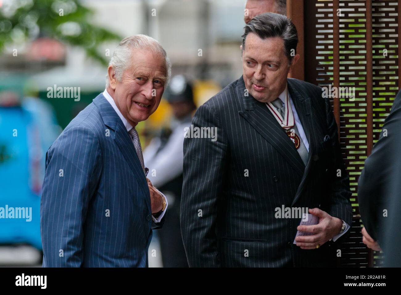 180 Studios, London, UK. 18th May 2023. King Charles greeted by Stuart ...