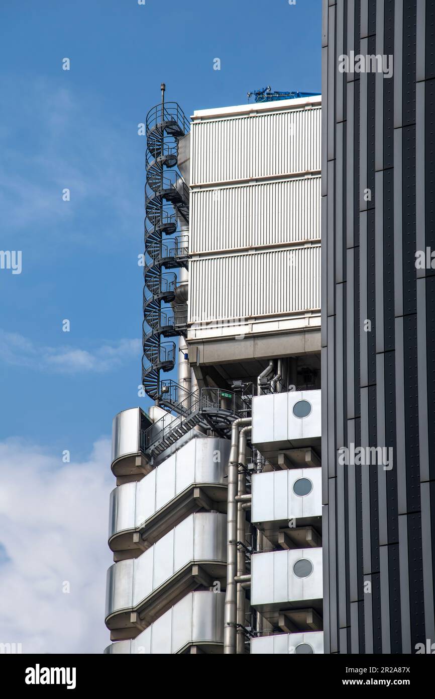 London, England-August 2022; Vertical view of the exterior of The Lloyd ...