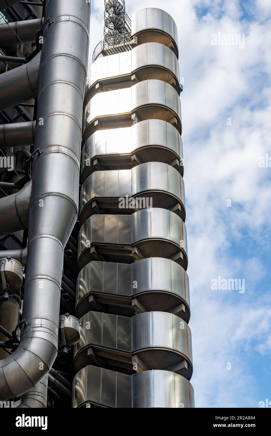 London, England-August 2022; Vertical view of the exterior of The Lloyd ...