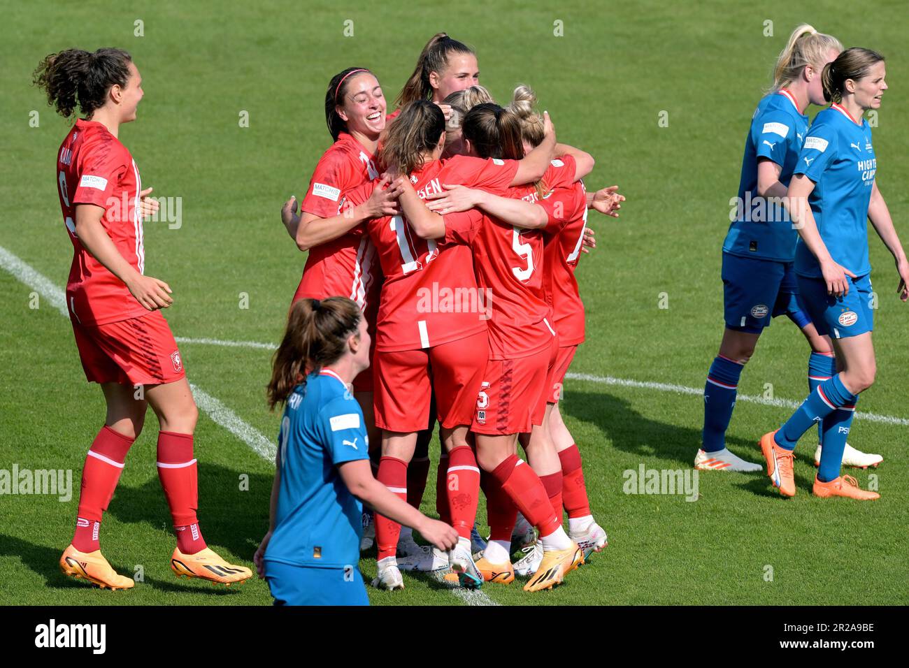 THE HAGUE - Kim Everaerts of FC Twente celebrates the 2-0 with her ...