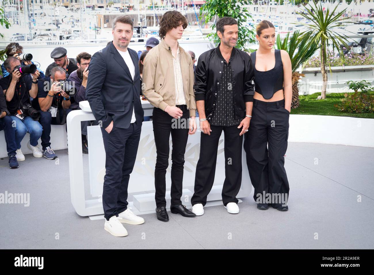 Cannes, France. 18th May, 2023. Director Thomas Cailley, Paul Kirchier ...