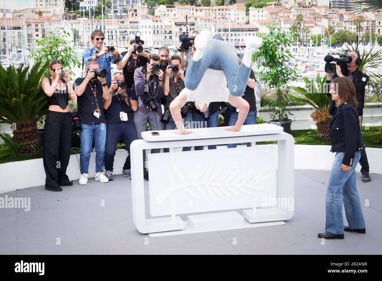 Cannes, France. 18th May, 2023. Adele Exarchopoulos Tom Mercier and ...