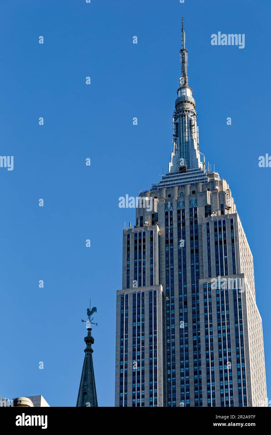 Along Fifth Avenue, Marble Collegiate Church (29th Street) and Empire State Building (34th ...