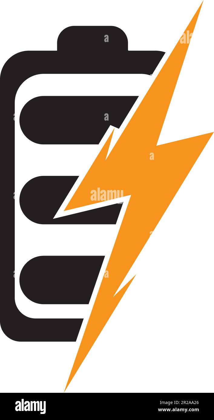 Power Battery Logo Design Template. Battery fast Charge logo design ...