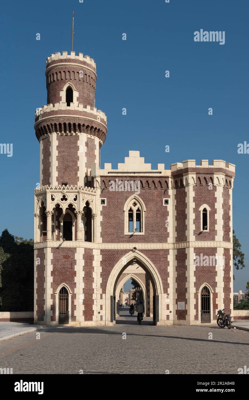 Architecture of the El Qanater Barrage, on the River Nile at the Delta ...