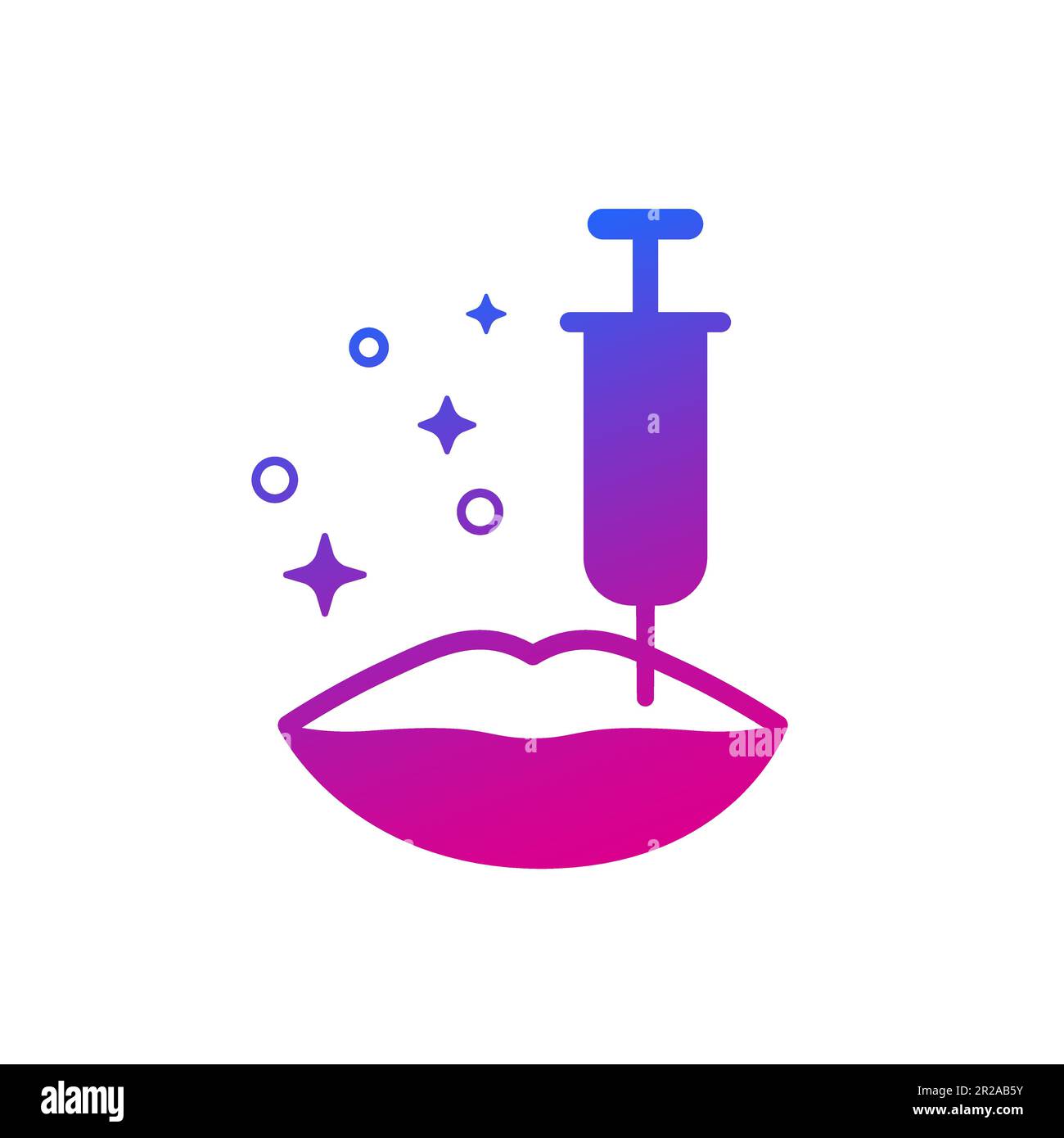 filler injection for lips icon Stock Vector Image & Art - Alamy