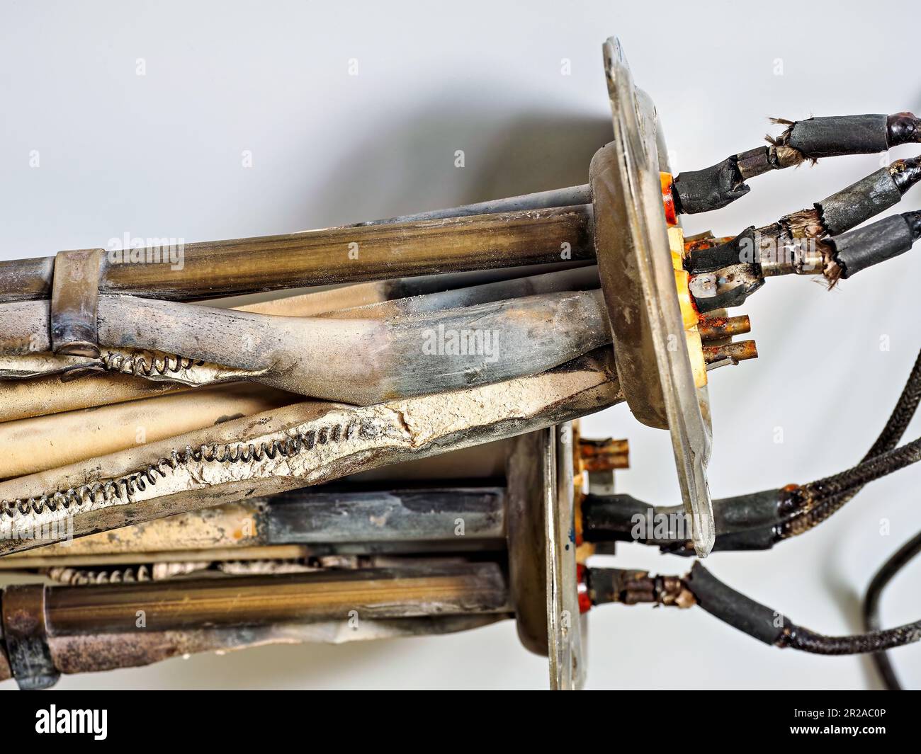 Electric water heating elements old worn and damaged ready for ...