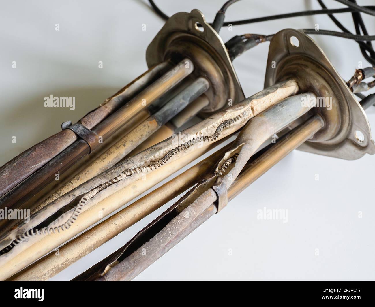 Electric water heating elements old worn and damaged ready for ...