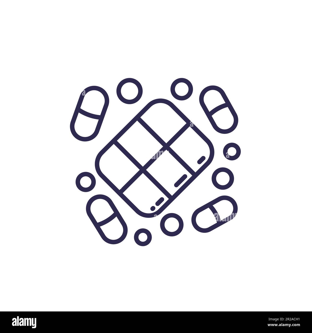 Pill planner Stock Vector Images - Alamy