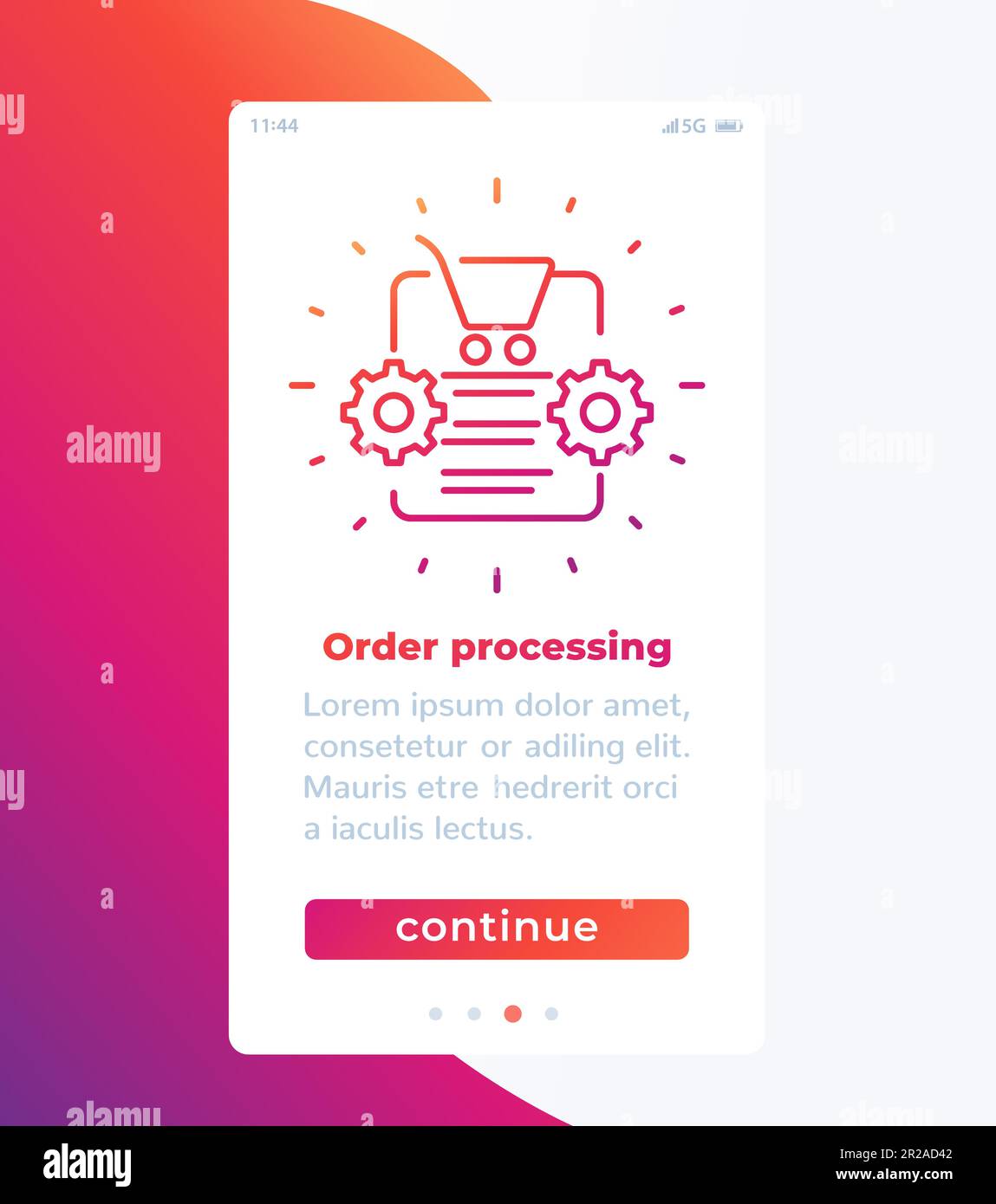 Order management screen Stock Vector Images - Alamy