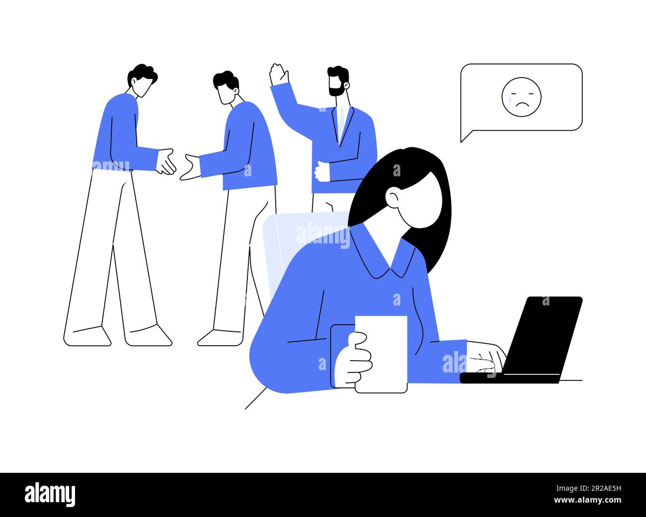 Gender discrimination at a workplace abstract concept vector ...