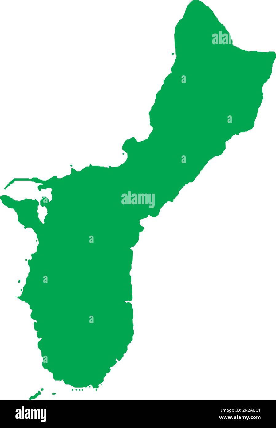 YELLOW CMYK color map of GUAM, USA Stock Vector Image & Art - Alamy