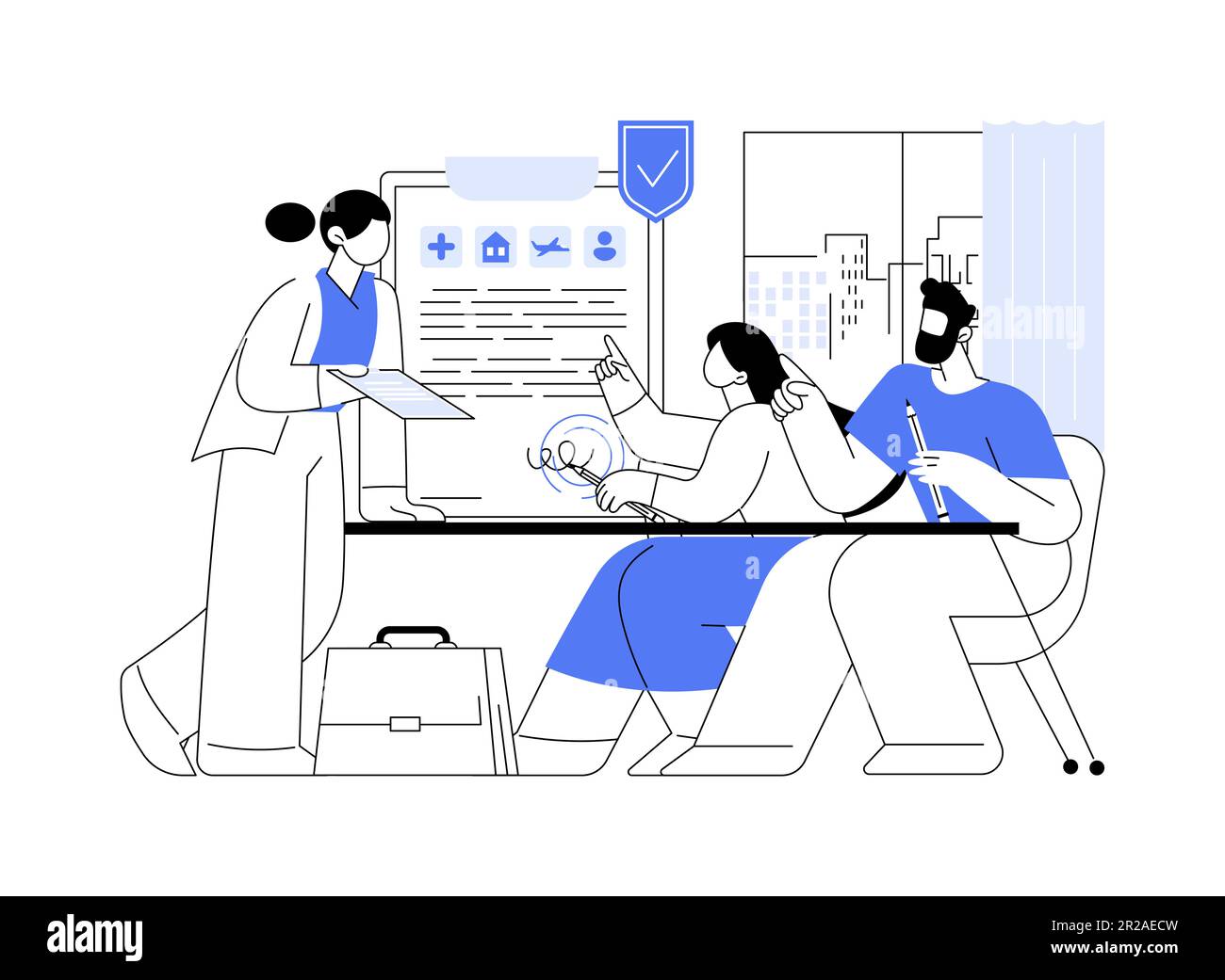 Selling insurance abstract concept vector illustration Stock Vector ...